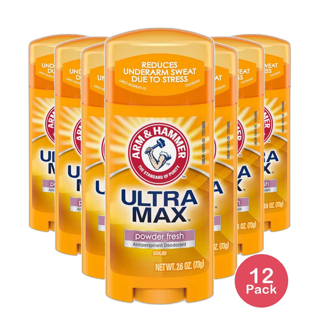 Arm & Hammer Ultramax Deodorant Antiperspirant Invisible Solid Powder ...