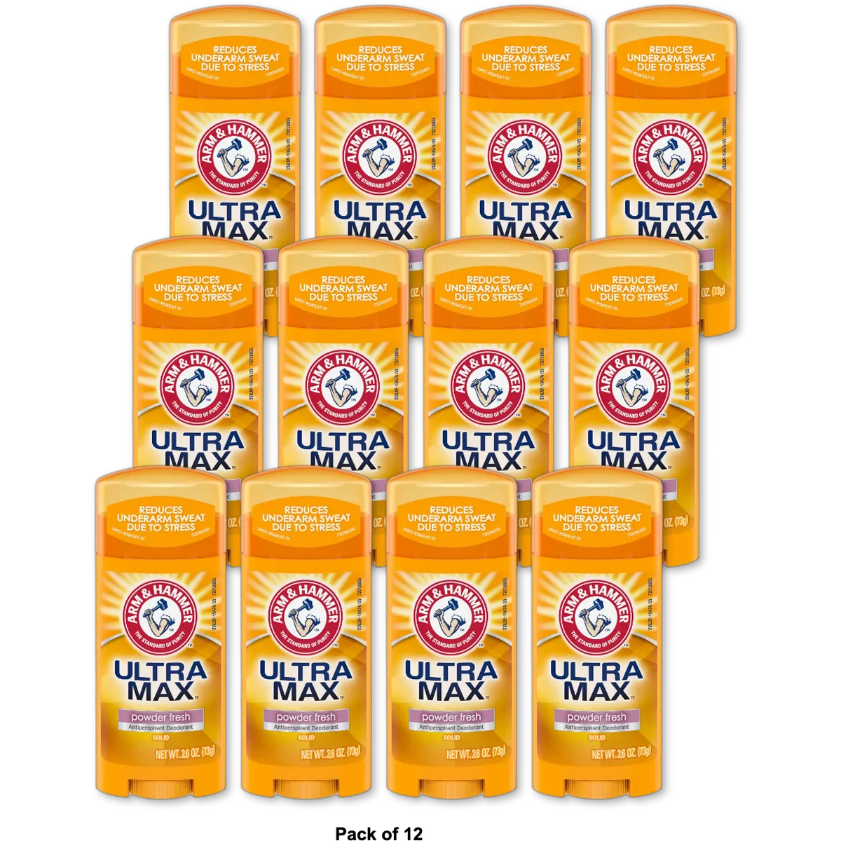 Arm & Hammer Ultramax Deodorant Antiperspirant Invisible Solid Powder ...
